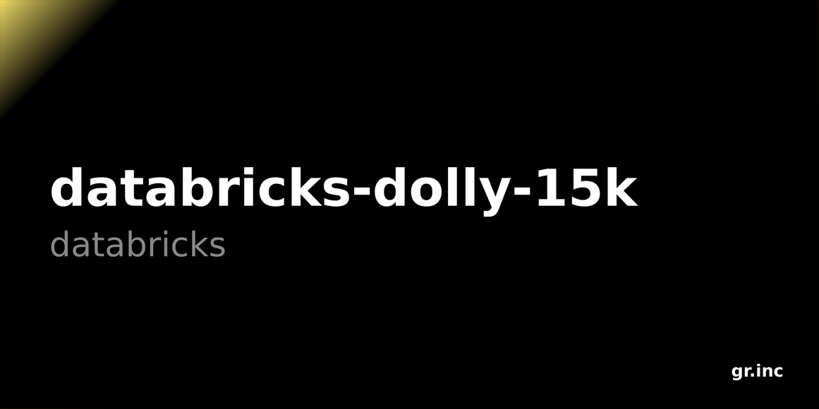 databricks/databricks-dolly-15k | General Reasoning