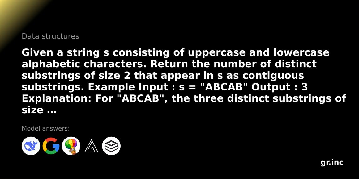 Given a string s consisting of uppercase and lowe… | General Reasoning