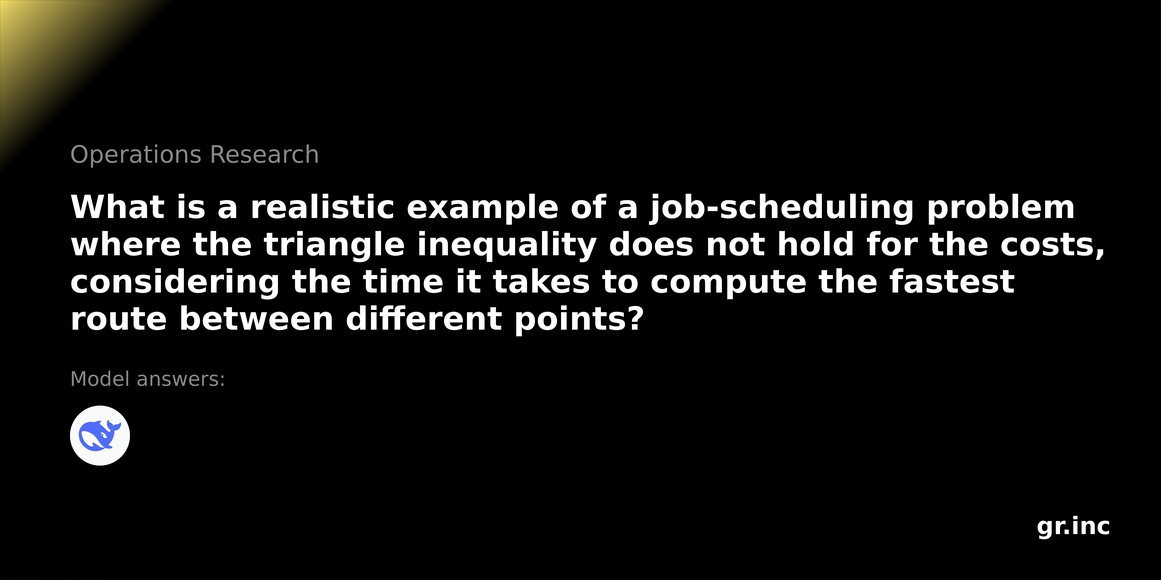 What is a realistic example of a job-scheduling p… | General Reasoning