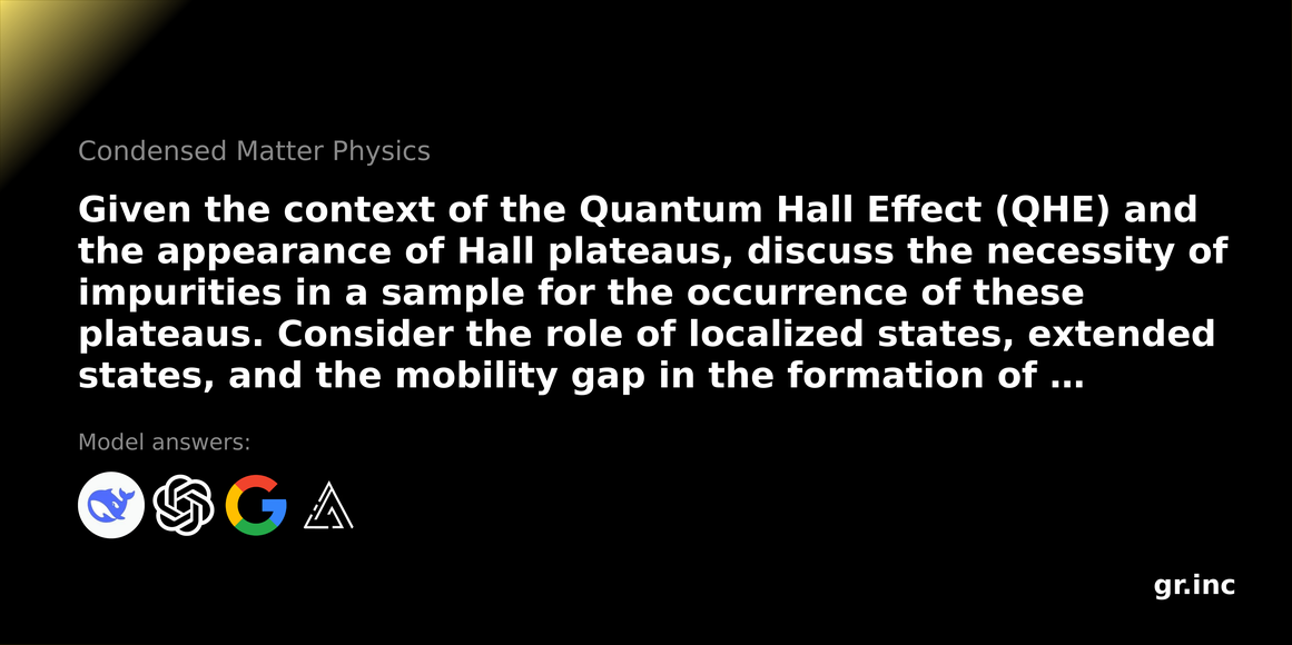 Given the context of the Quantum Hall Effect (QHE… | General Reasoning