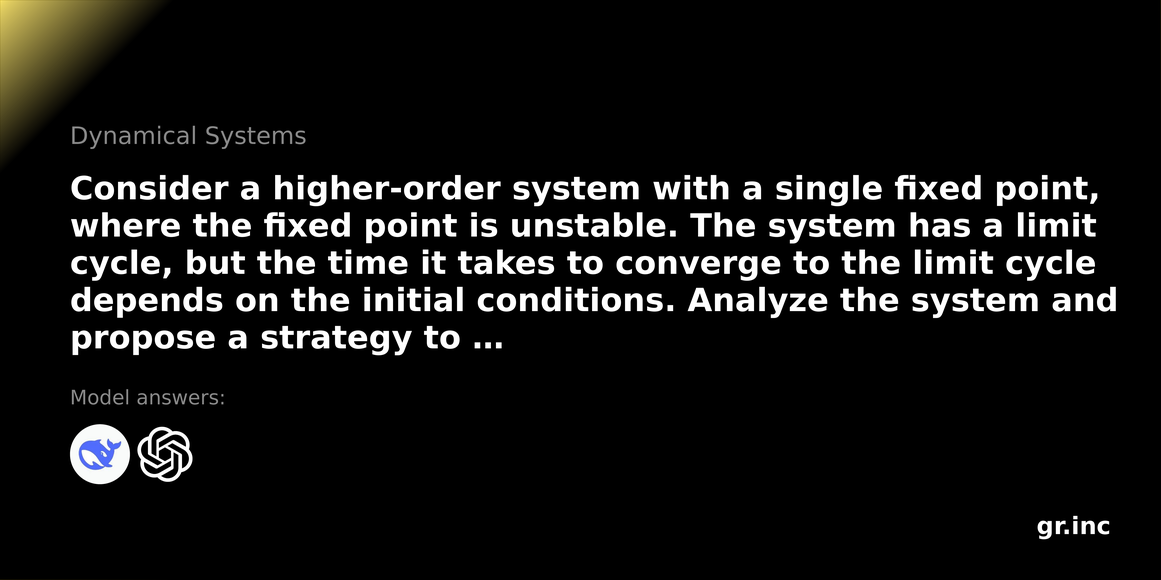 Consider a higher-order system with a single fixe… | General Reasoning