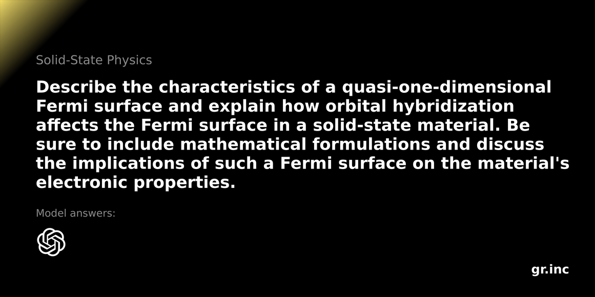 Describe the characteristics of a quasi-one-dimen… | General Reasoning