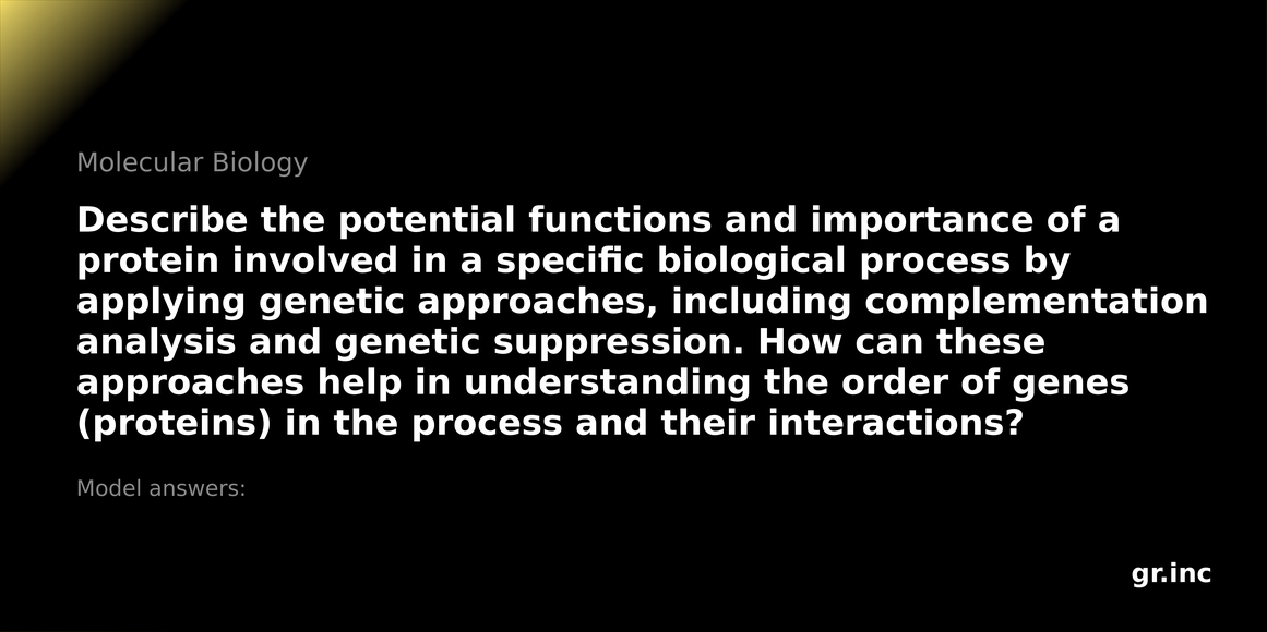 Describe the potential functions and importance o… | General Reasoning