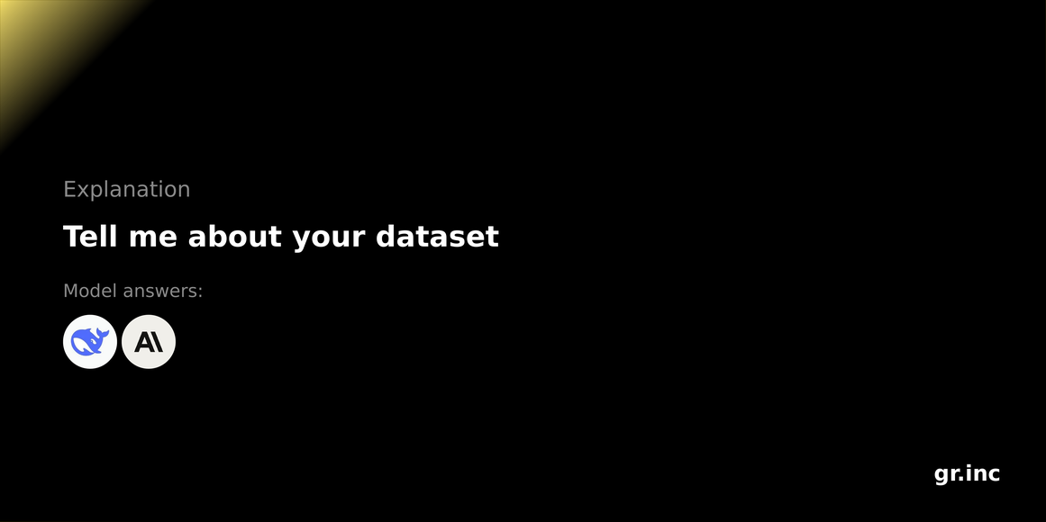 Tell me about your dataset | General Reasoning