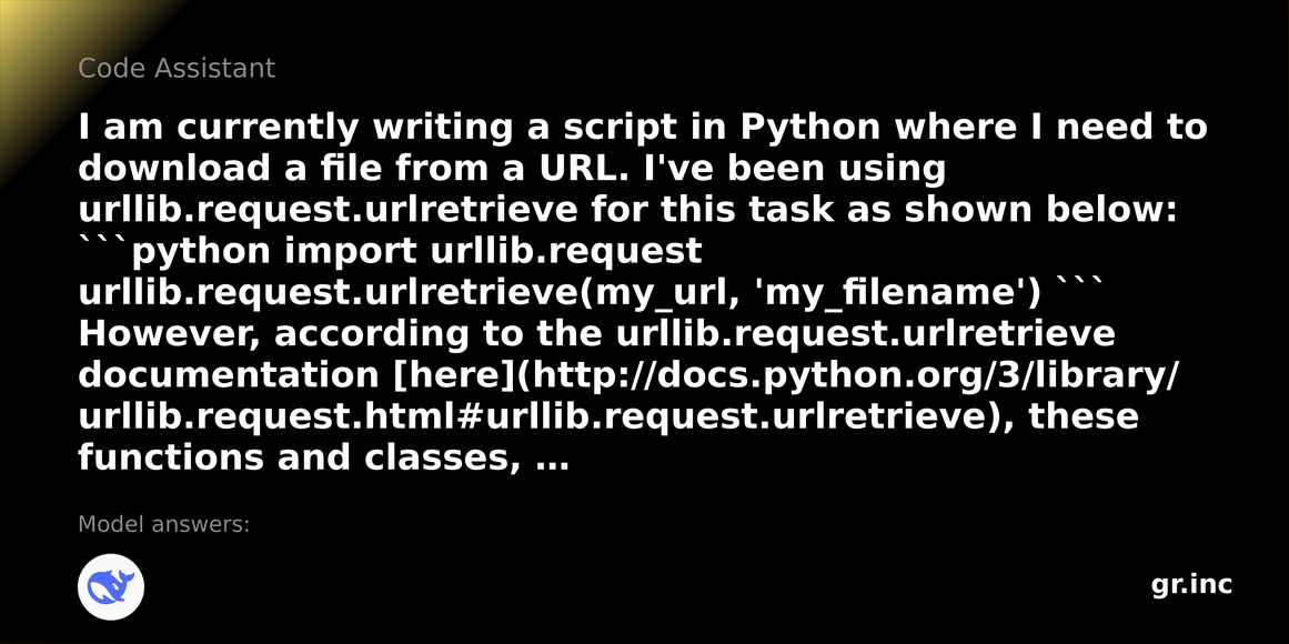 I am currently writing a script in Python where I… | General Reasoning