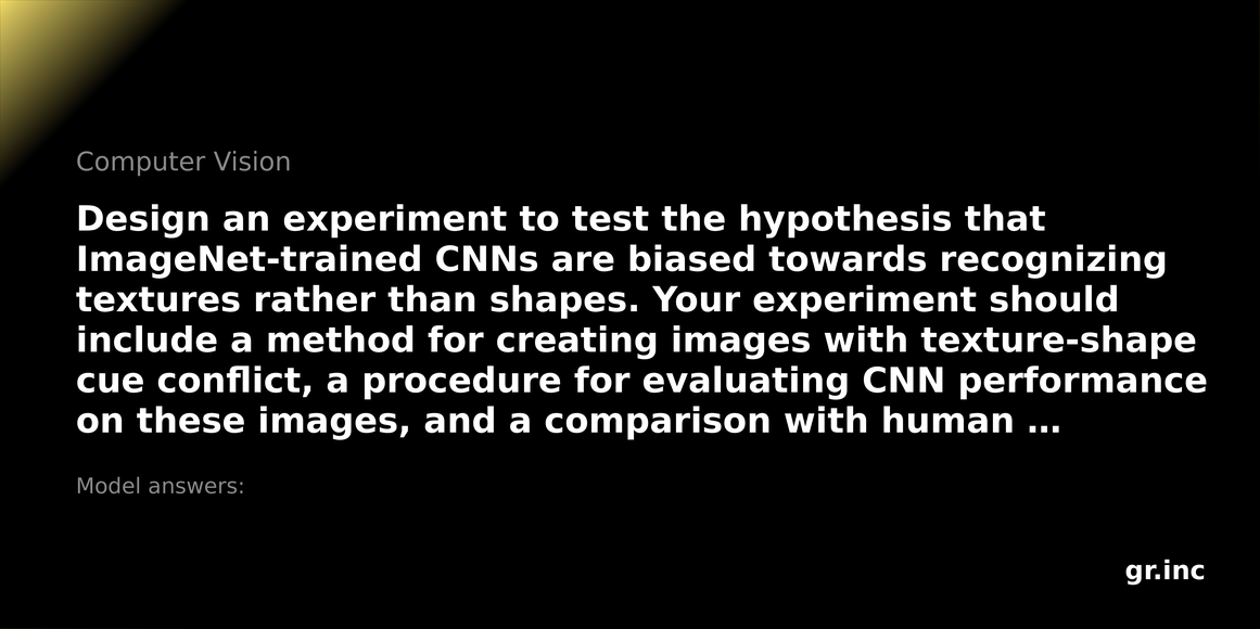 Design an experiment to test the hypothesis that … | General Reasoning