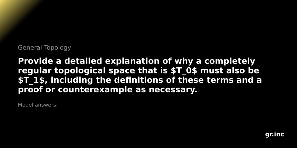Provide a detailed explanation of why a completel… | General Reasoning