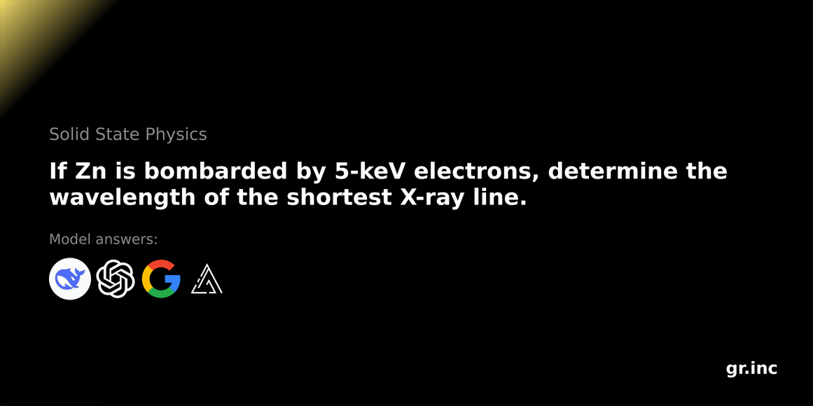 If Zn is bombarded by 5-keV electrons, determine … | General Reasoning