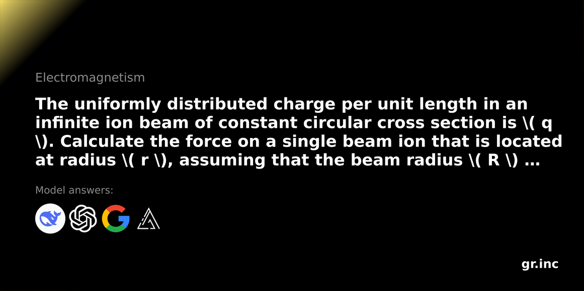 The uniformly distributed charge per unit length … | General Reasoning