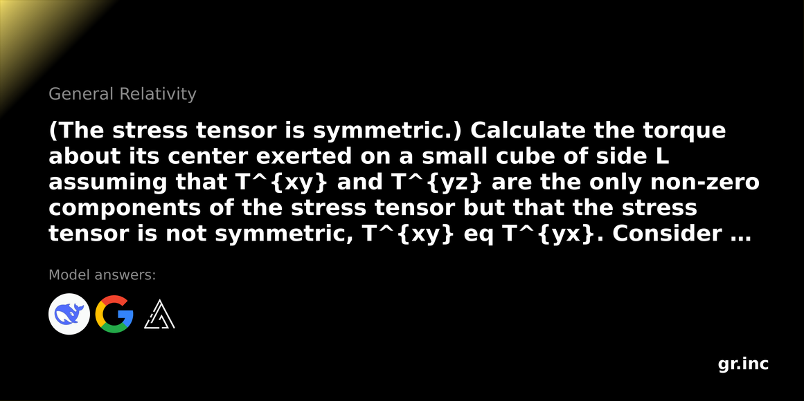 (The stress tensor is symmetric.) Calculate the t… | General Reasoning