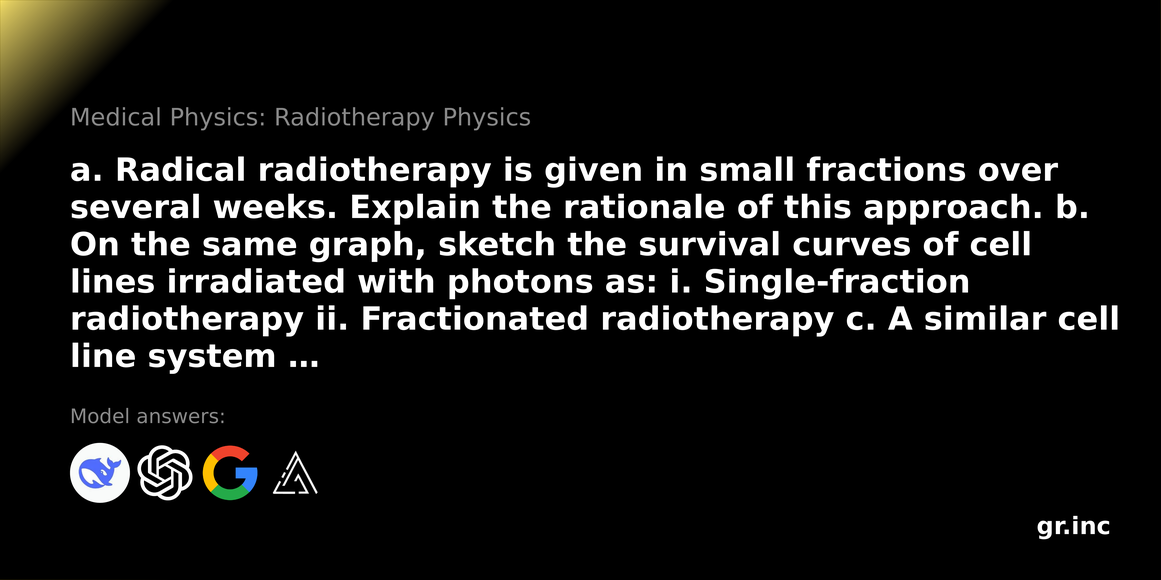 a. Radical radiotherapy is given in small fractio… | General Reasoning