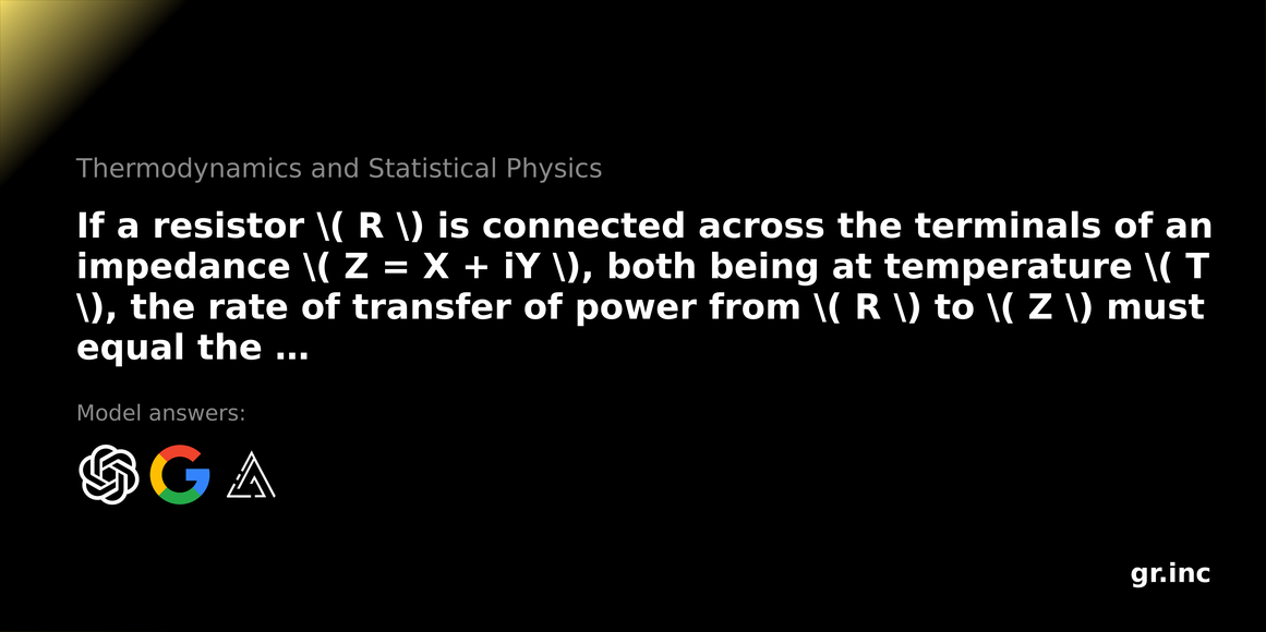 If a resistor \( R \) is connected across the ter… | General Reasoning
