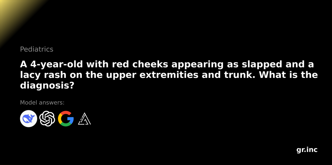 A 4-year-old with red cheeks appearing as slapped… | General Reasoning