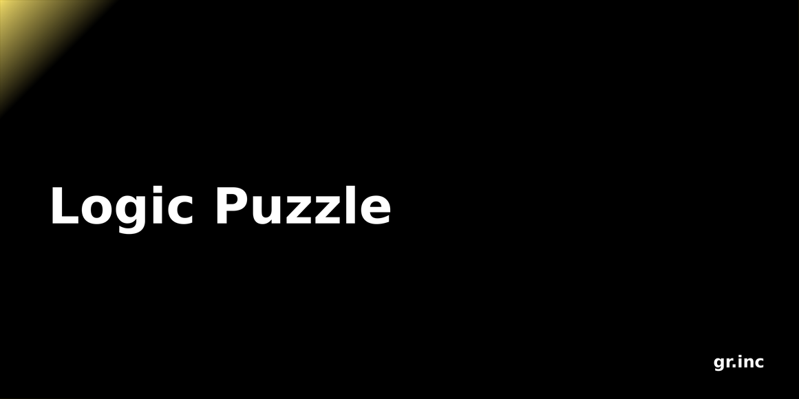 Logic Puzzle | General Reasoning
