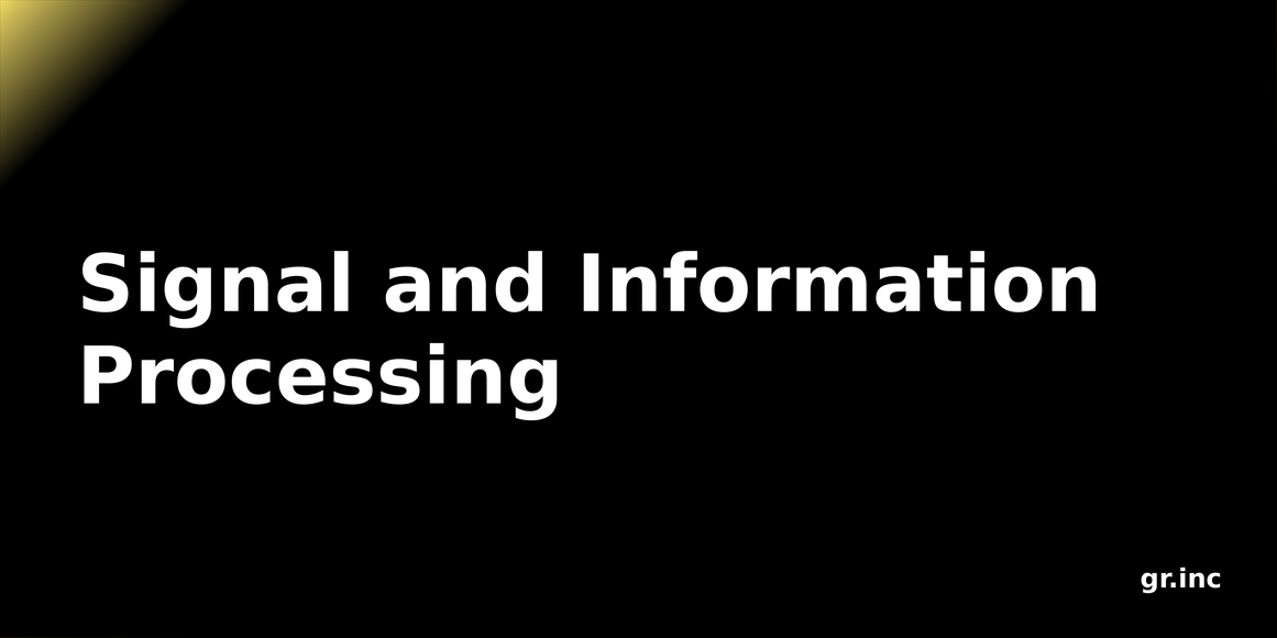 Signal and Information Processing | General Reasoning