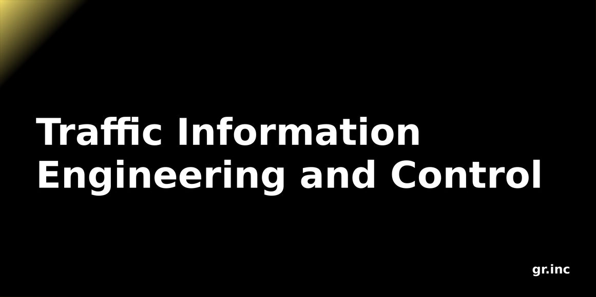 Traffic Information Engineering and Control | General Reasoning